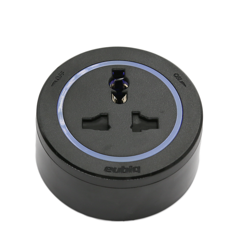 Prise électrique Internationale Eubiq éclairage Led Bleu