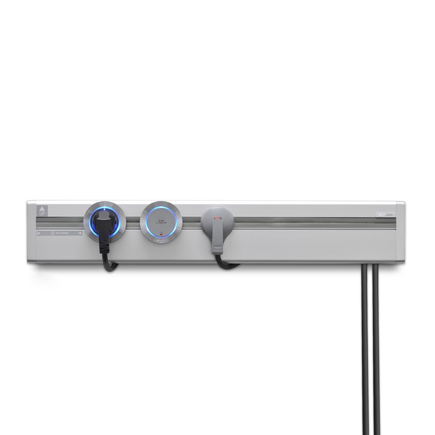 Rail électrique Eubiq E-Genesis, finition aluminium brossé